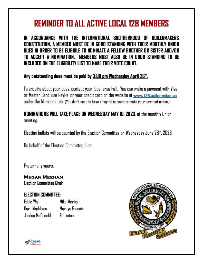Local 128 News – Boilermakers Local 128